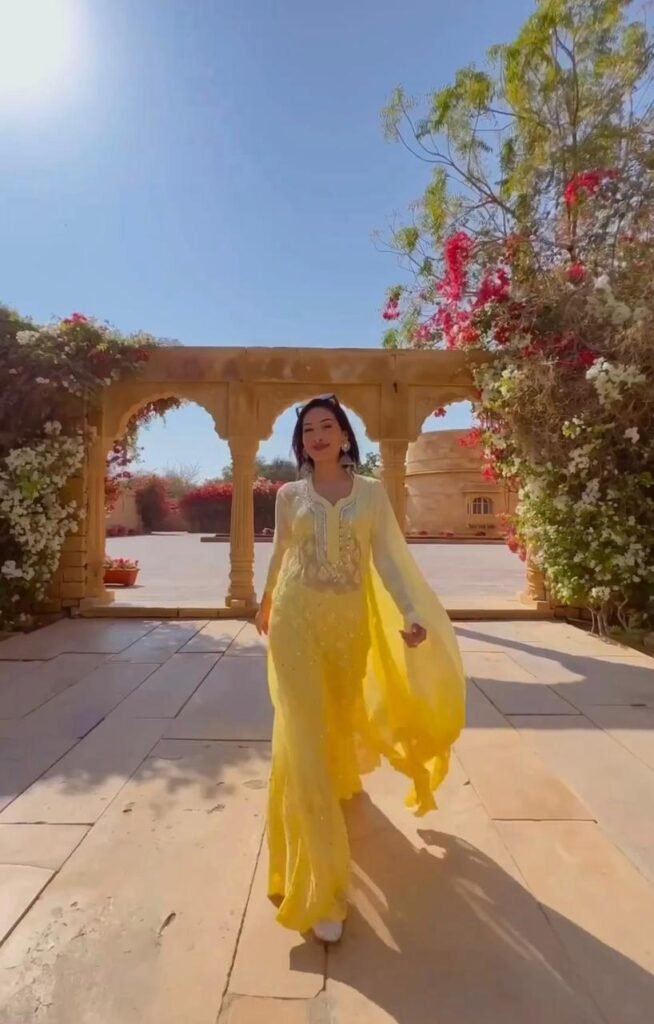 ISHA BORAH MIRROR WORK SHARARA SET – Everything Abt Clothes